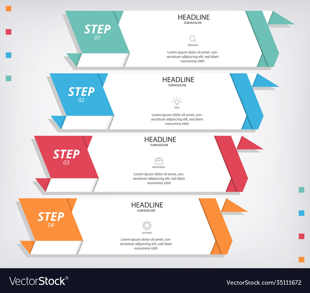 Infographic modern abstract simple Royalty Free Vector Image