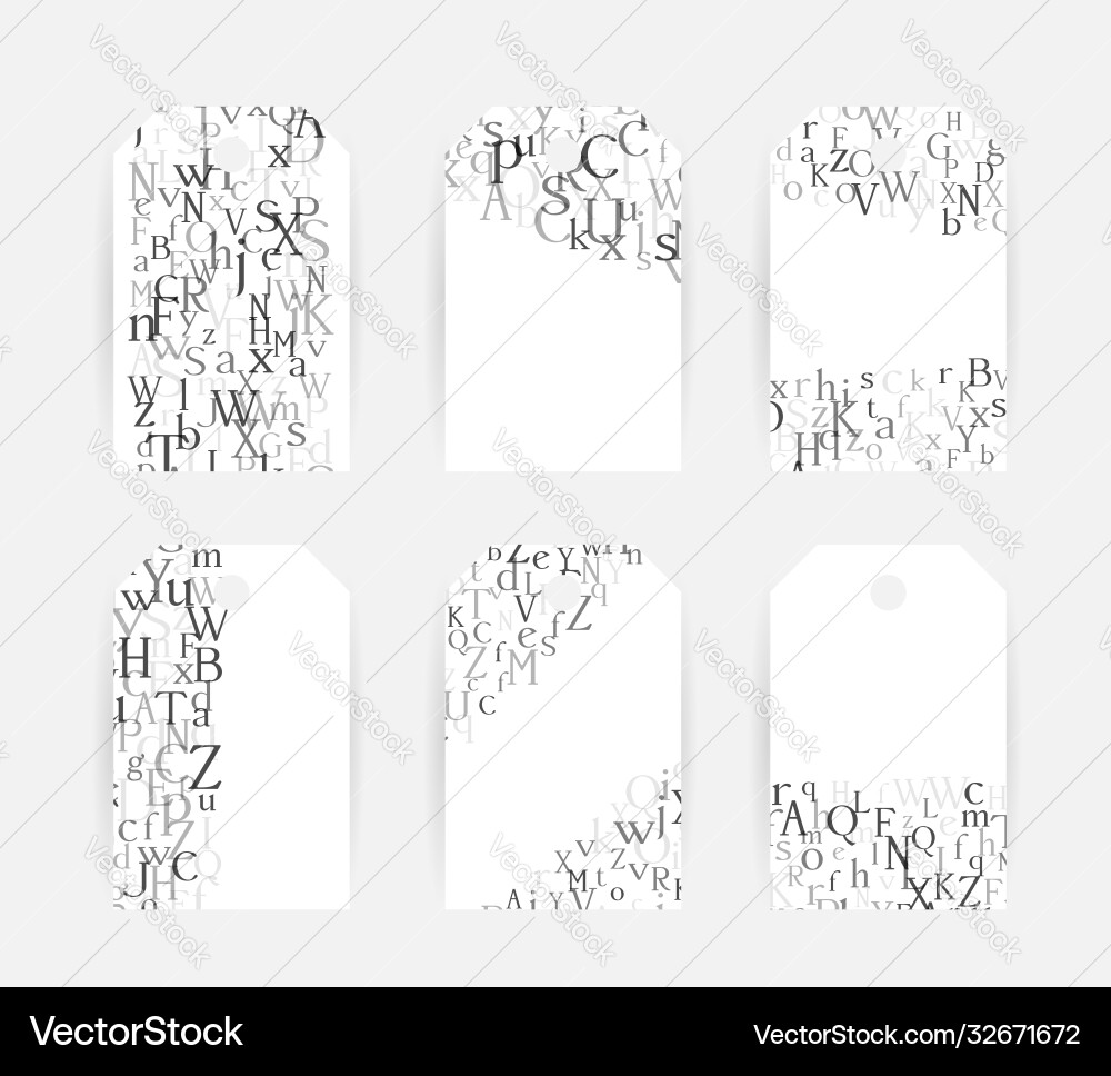 Letters english alphabet design collection Vector Image