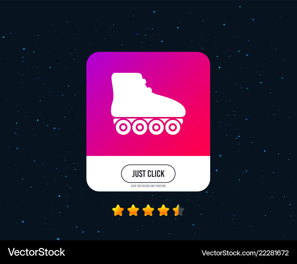 Roller skates sign icon rollerblades symbol Vector Image