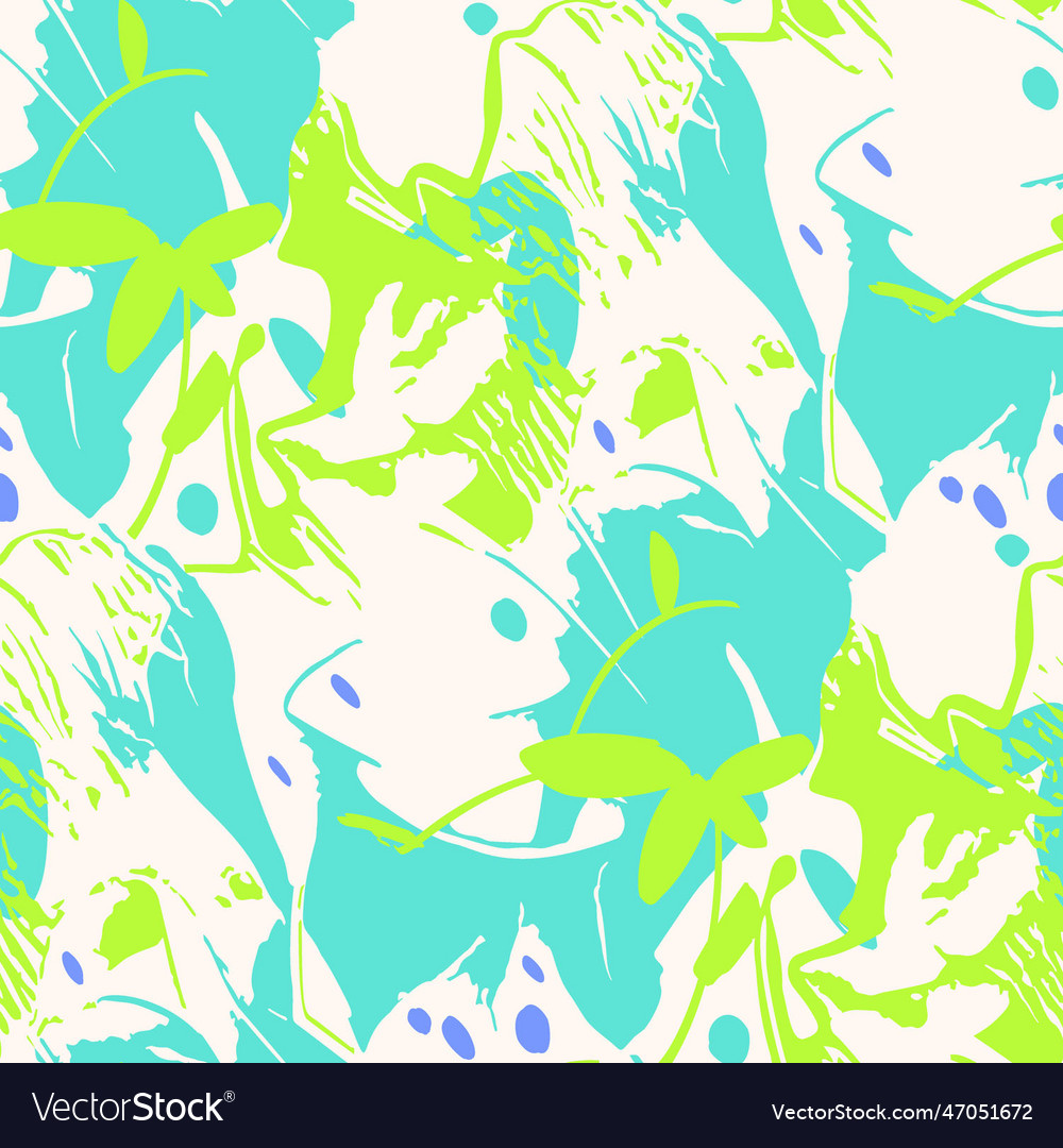 Seamless pattern with a simple abstract drawing Vector Image
