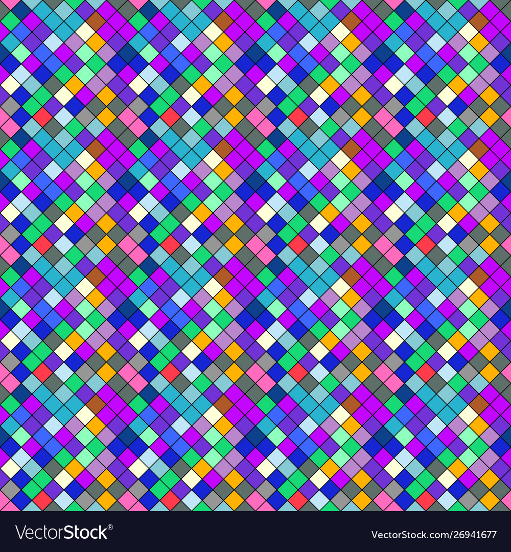 Abstract multicolor square pattern background Vector Image