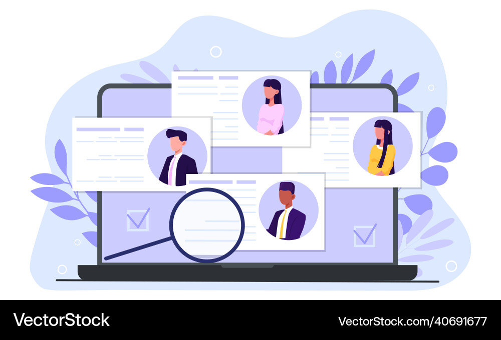 Concept of recruitment Royalty Free Vector Image