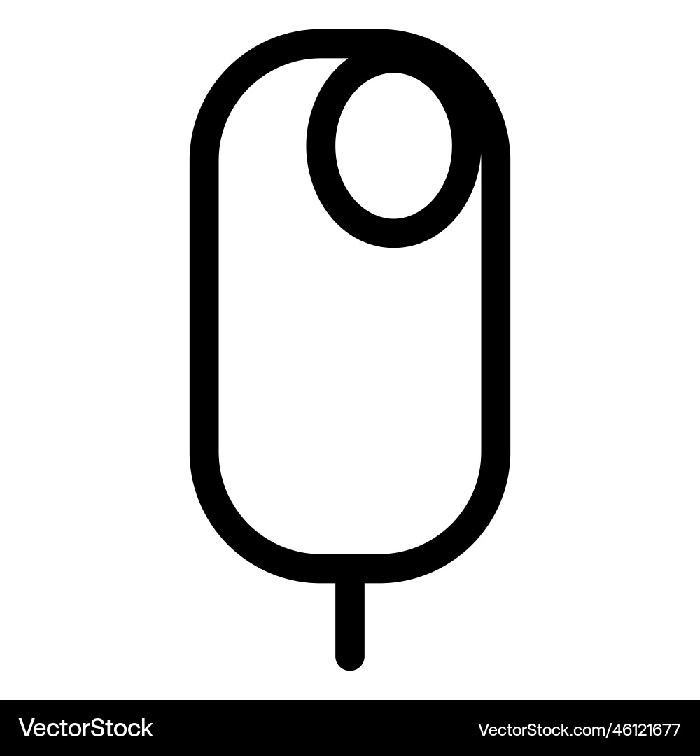 Juicy ice candy bar with flavored topping Vector Image