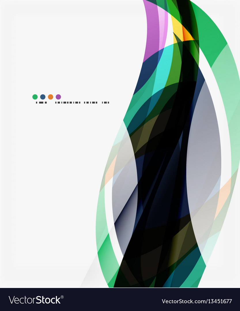 Modern creative curve background with copy space Vector Image