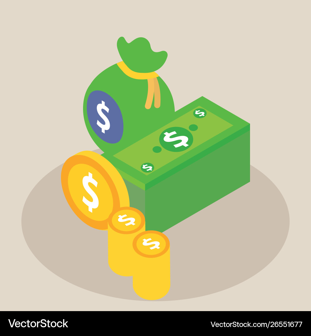 Money and financial icon set design Royalty Free Vector