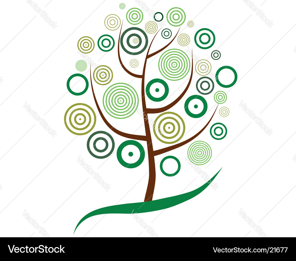 Tree pattern Royalty Free Vector Image - VectorStock