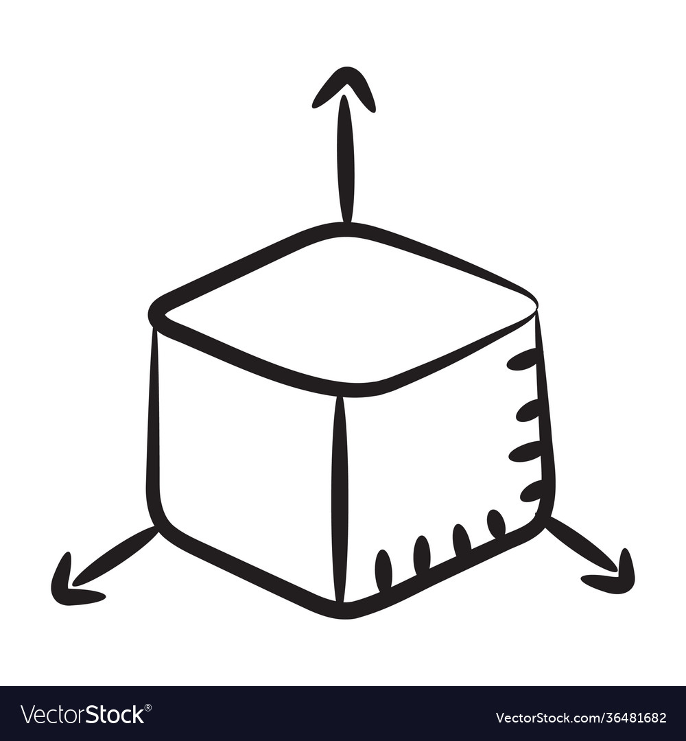 3d cube Royalty Free Vector Image - VectorStock