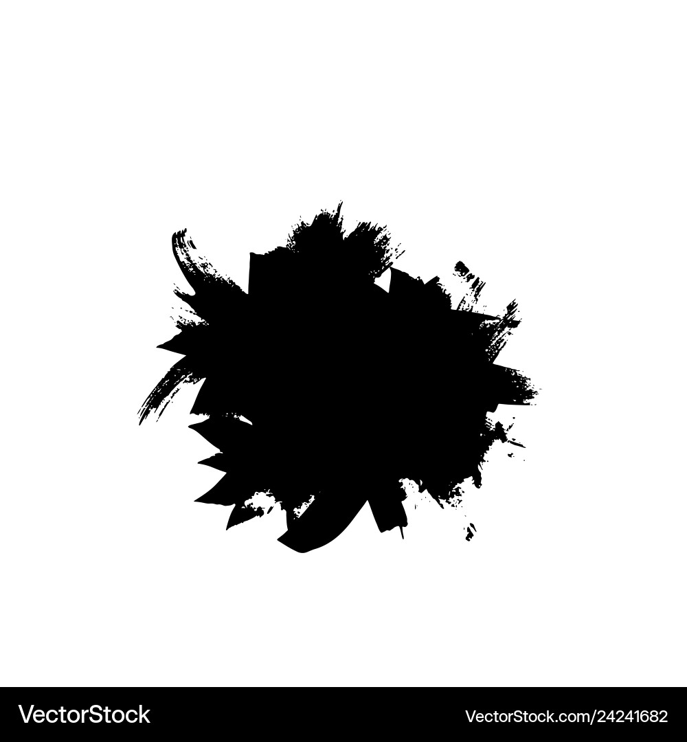 Abstract hand drawn ink dry brush banner Vector Image