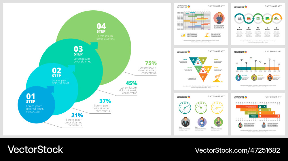 Colorful strategy or logistics concept infographic