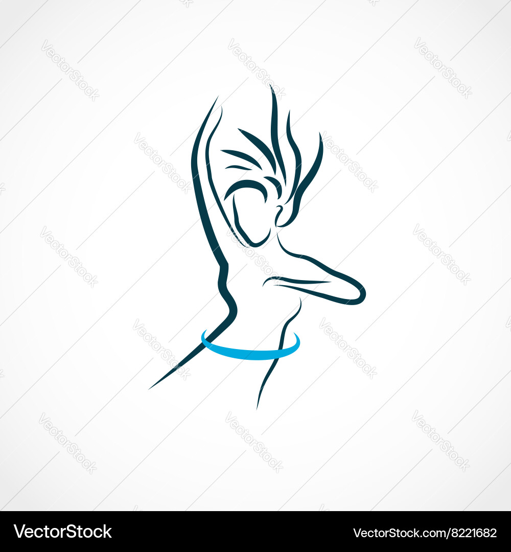 Dancing girl Royalty Free Vector Image - VectorStock