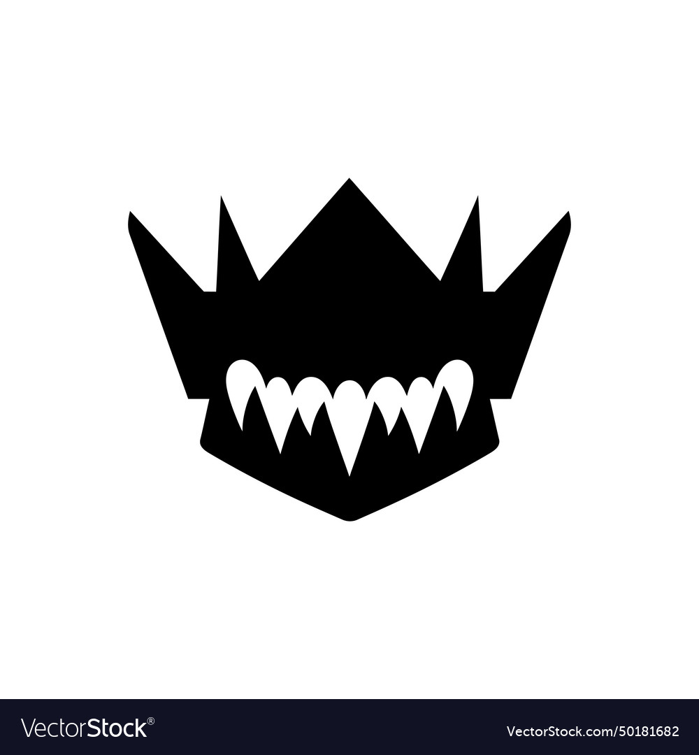 Fangs teeth bite icon Royalty Free Vector Image