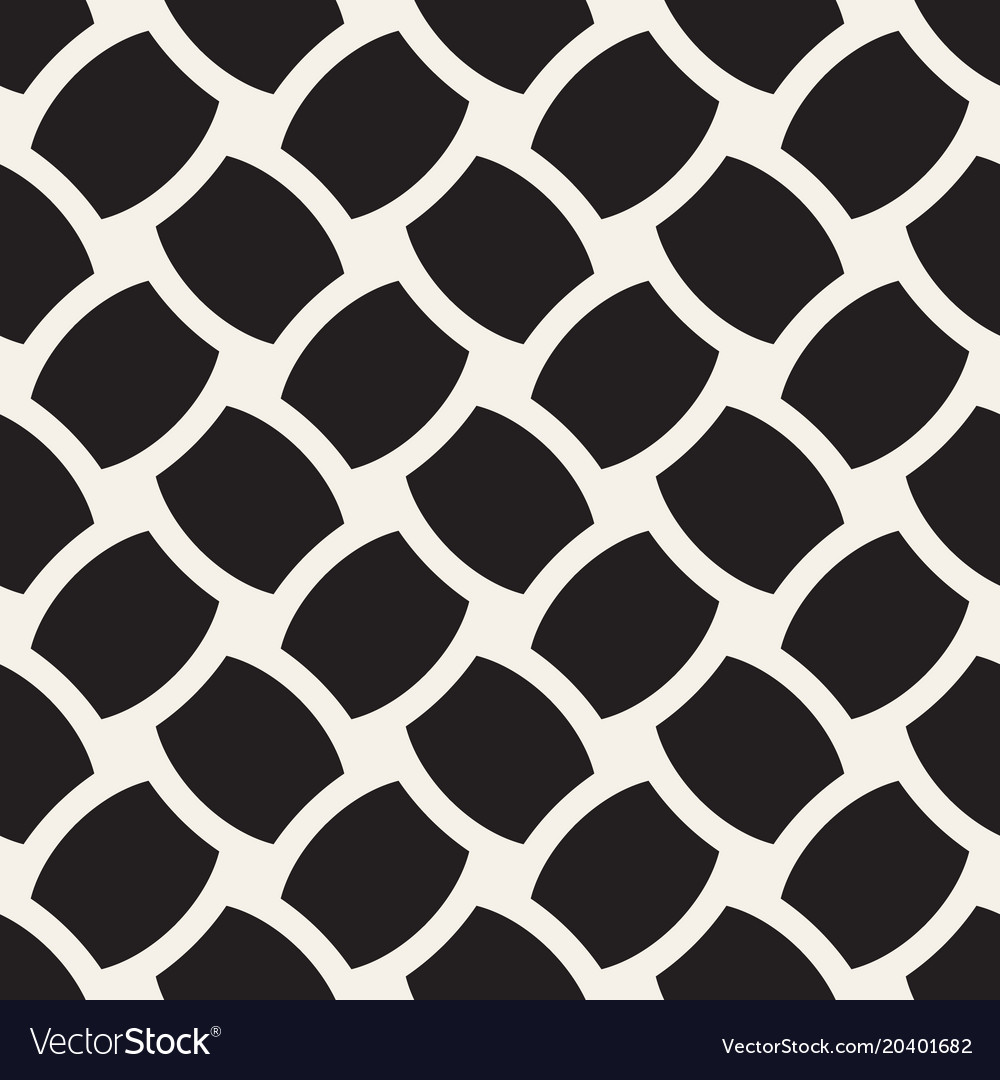 Geometric seamless pattern with curved Royalty Free Vector