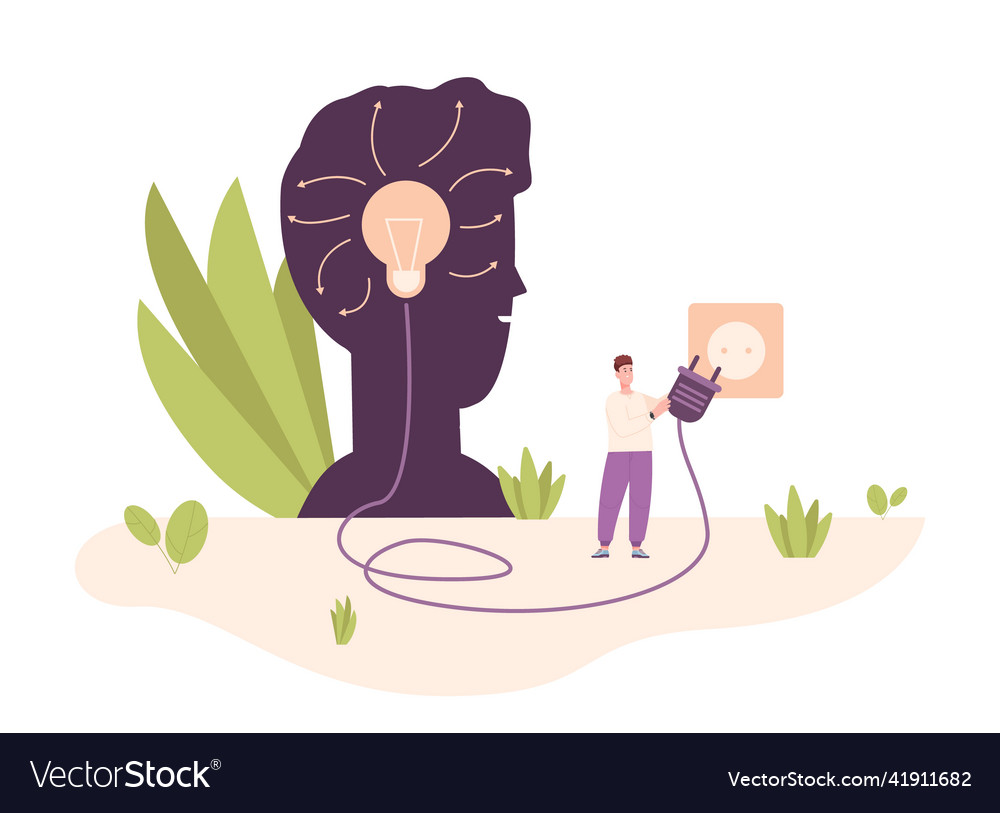 Mind trainer development exercise plan Royalty Free Vector