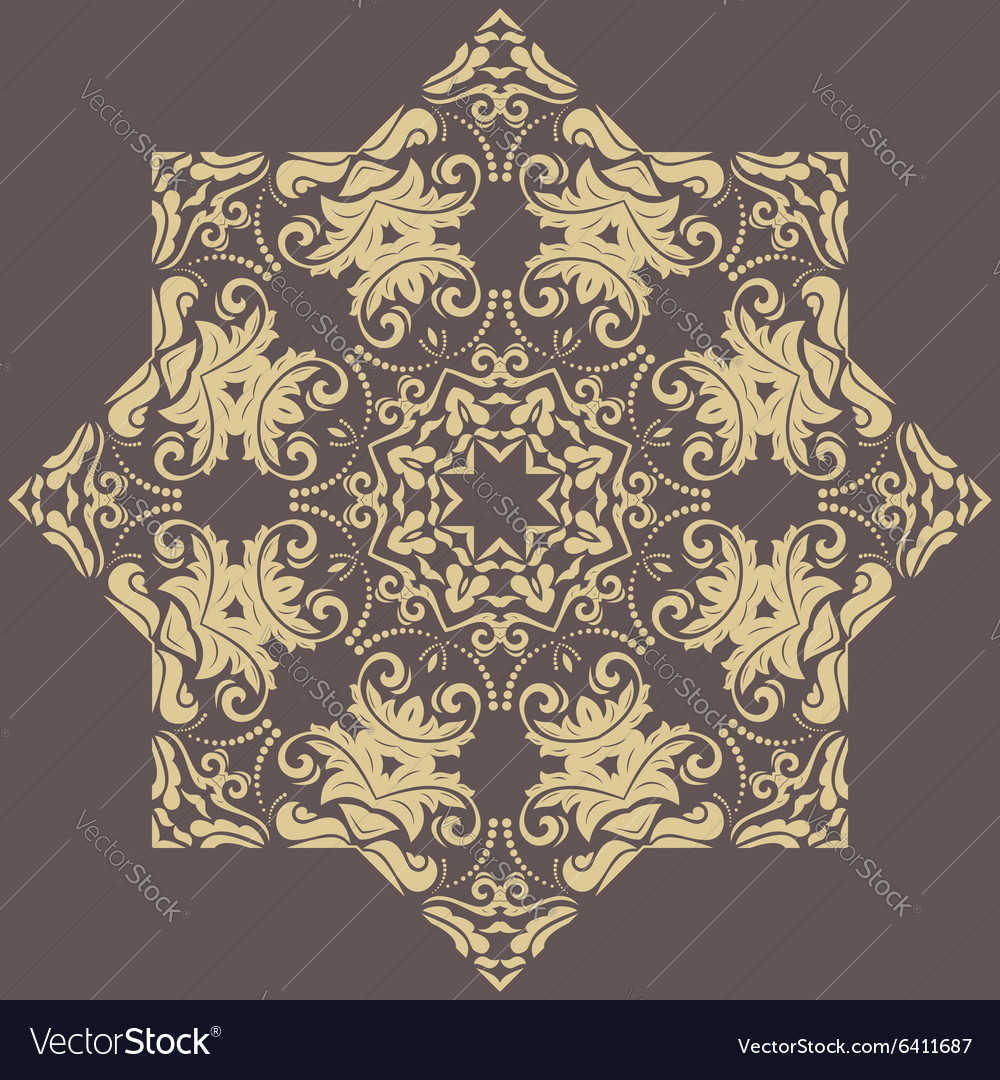 Oriental abstract pattern Royalty Free Vector Image