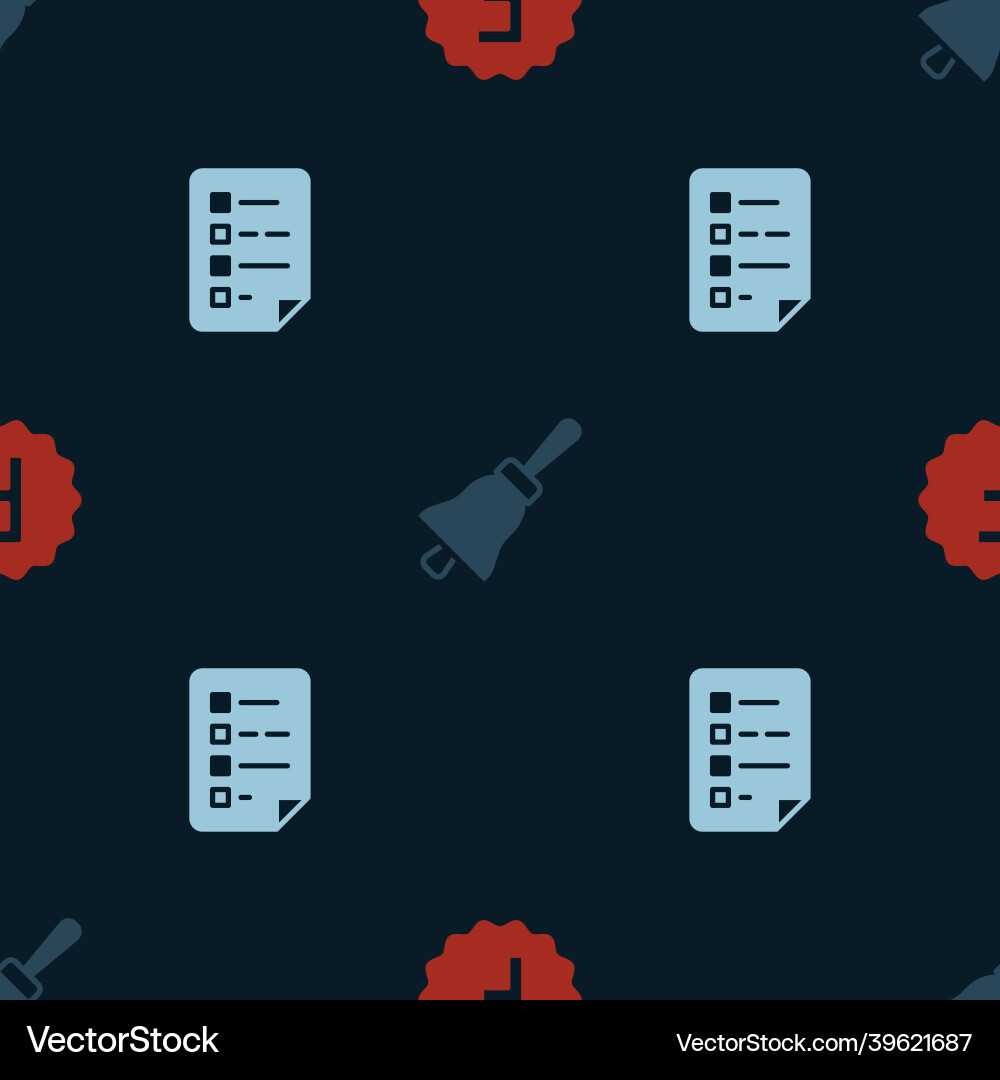 Set exam paper with incorrect answers ringing Vector Image