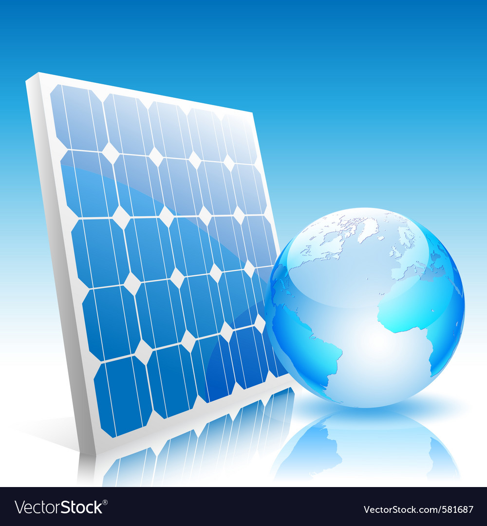 Solar panel Royalty Free Vector Image - VectorStock
