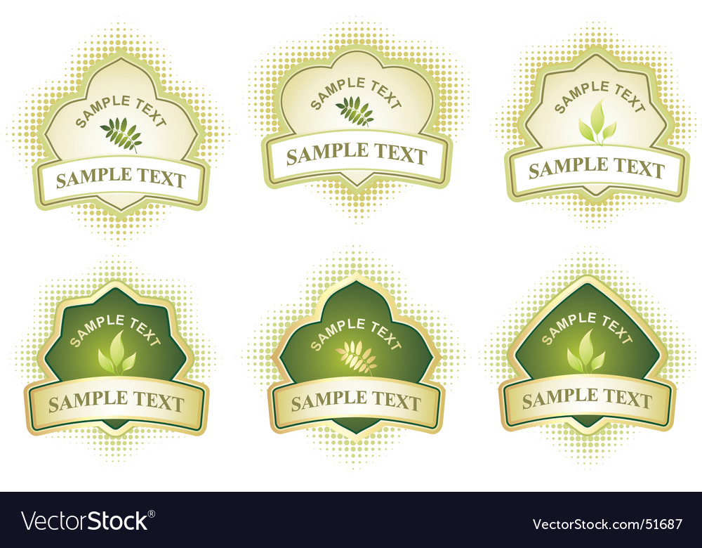 Various labels graphic Royalty Free Vector Image