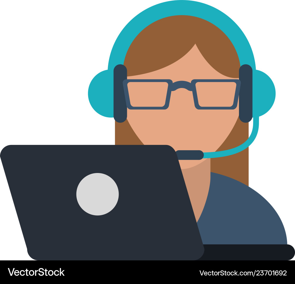 Call center and customer service Royalty Free Vector Image