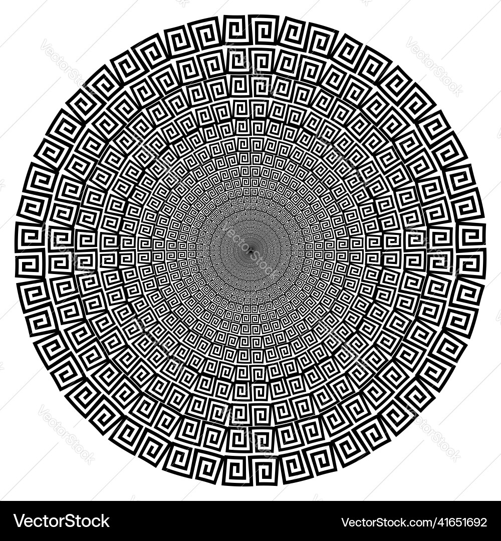 Circular shrinking celtic pattern Royalty Free Vector Image