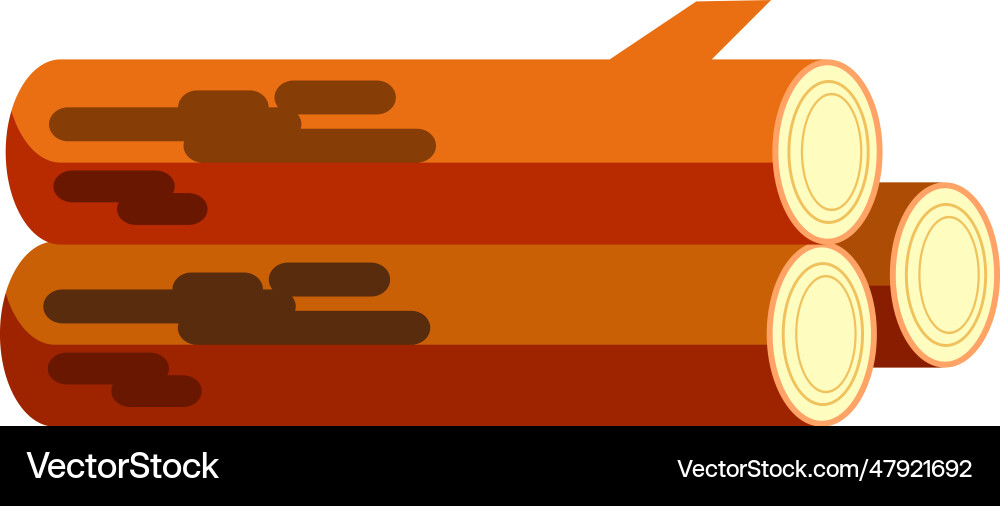 Firewood logs wood campfire fuel Royalty Free Vector Image