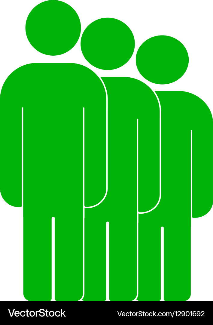 People or social sign icon Royalty Free Vector Image