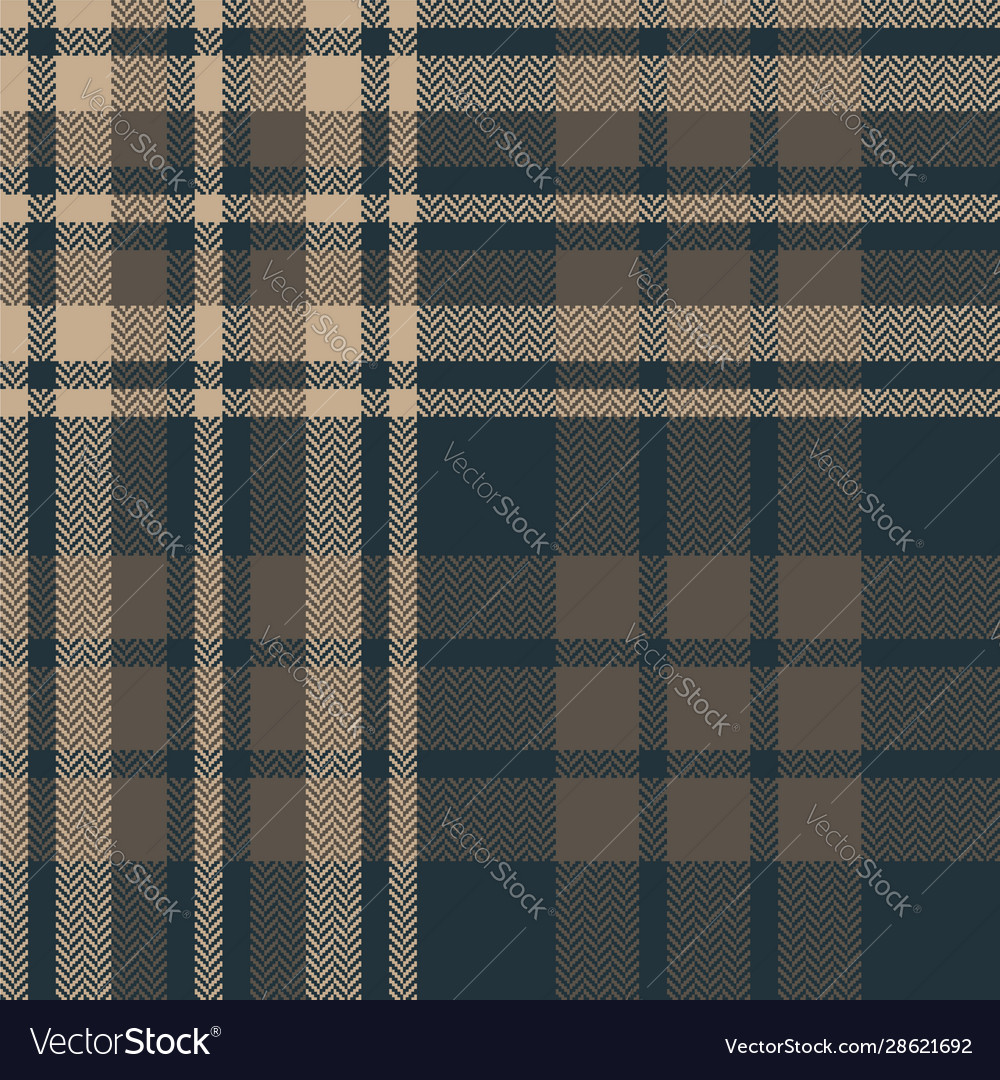 Tartan plaid pattern background dark brown Vector Image