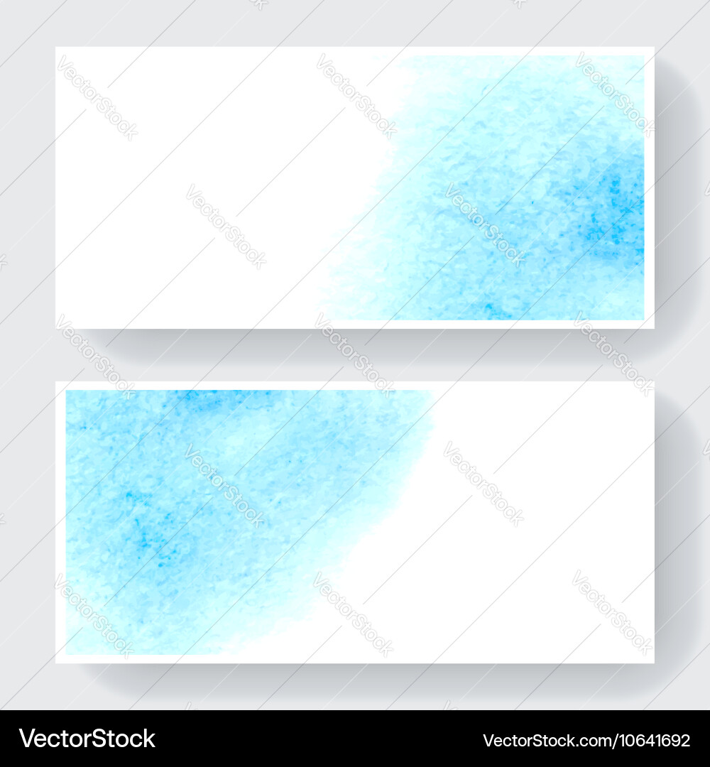 Watercolor design banners Royalty Free Vector Image
