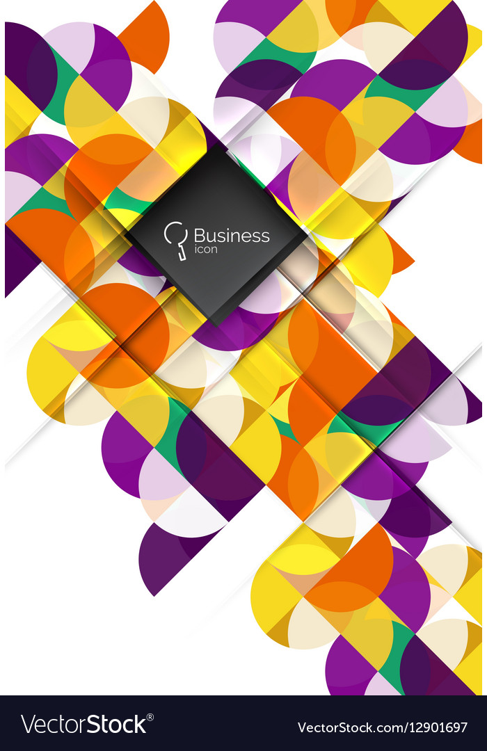 Abstract geometric composition Royalty Free Vector Image