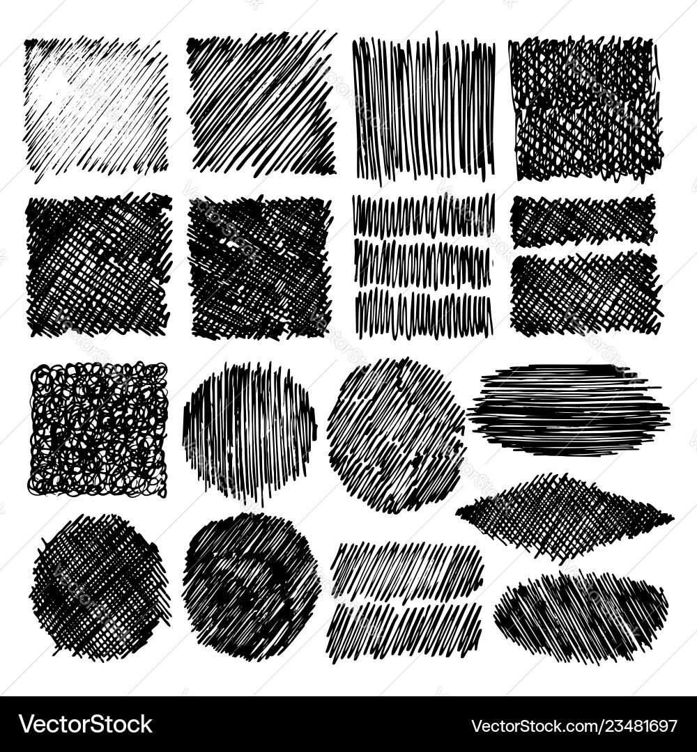 Backgrounds and textures drawn by pens markers Vector Image