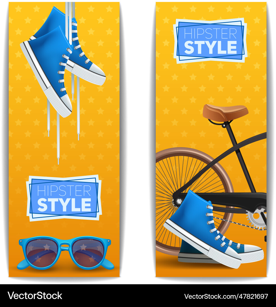 Gumshoes banner vertical Royalty Free Vector Image