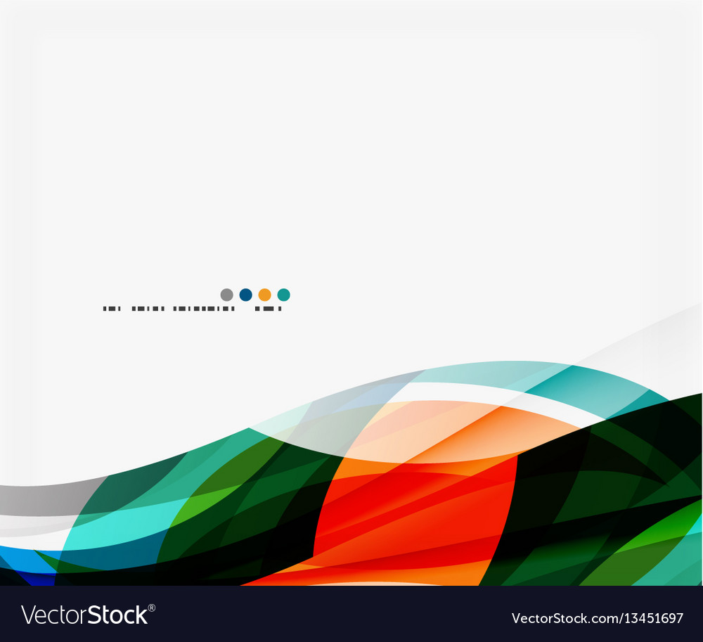 Modern creative curve background with copy space Vector Image
