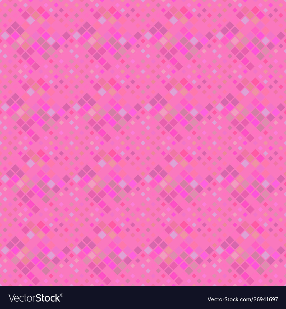Pink abstract diagonal square pattern background Vector Image