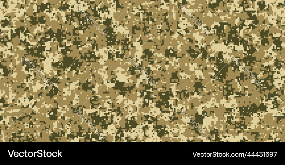Pixel camouflage for a soldier army uniform Vector Image