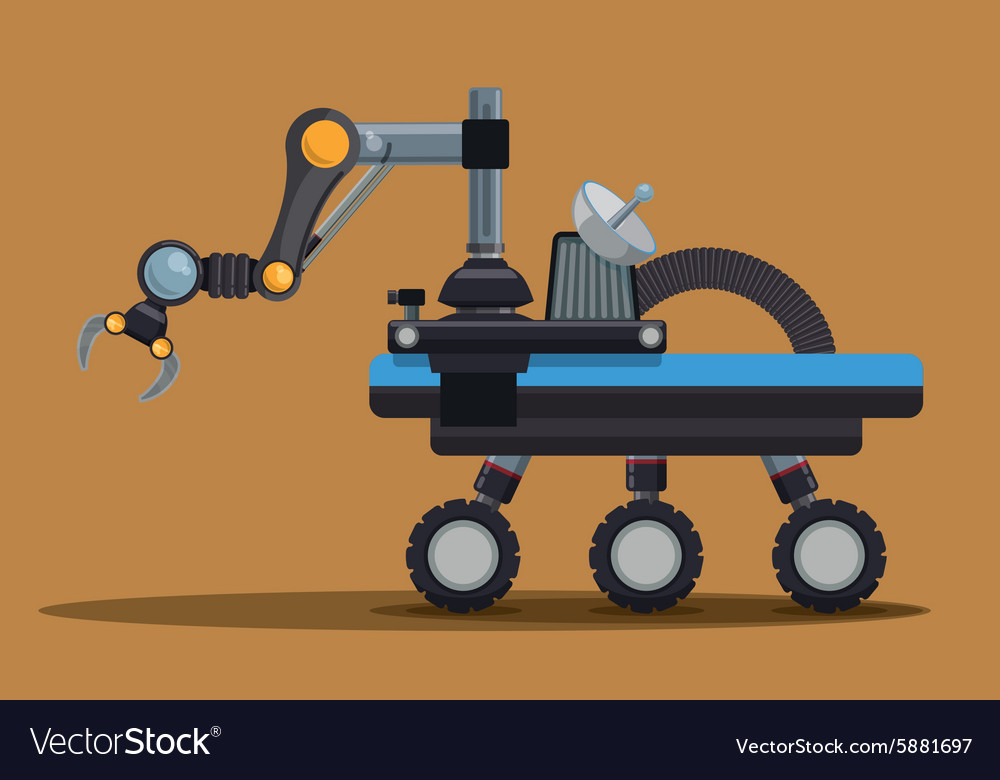 Robot digital design Royalty Free Vector Image