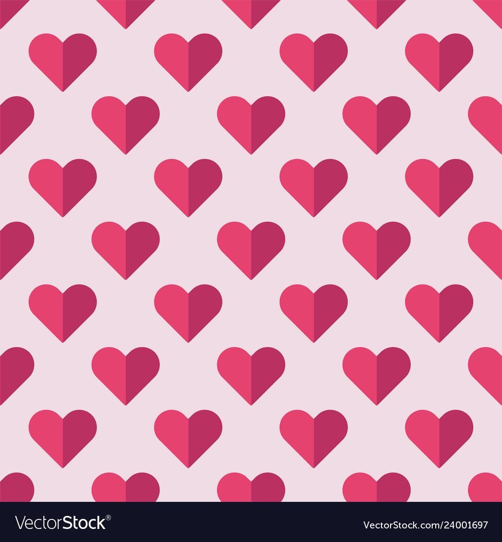 Seamless heart pattern ideal for valentines day Vector Image