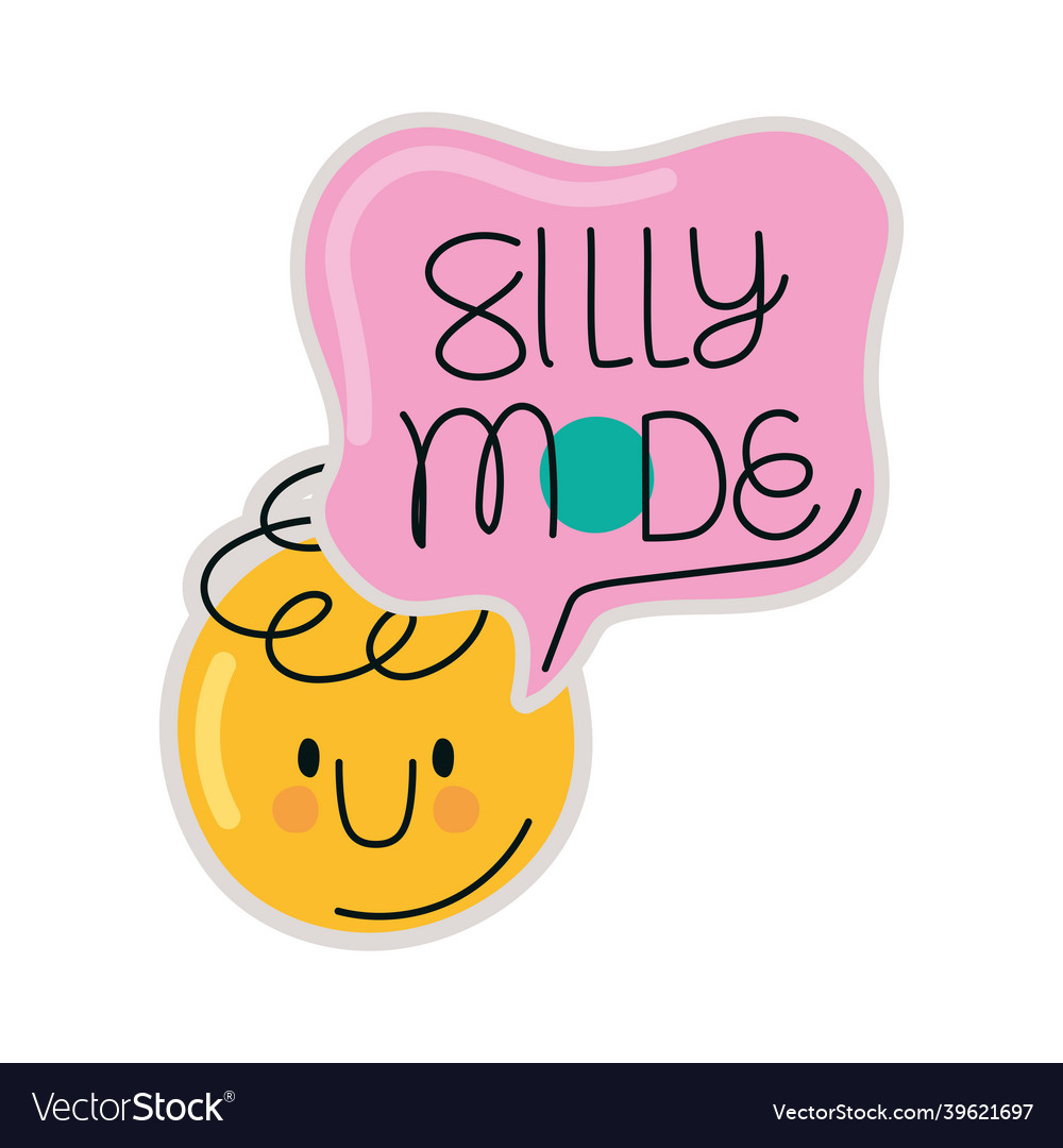 Silly mode patch Royalty Free Vector Image - VectorStock