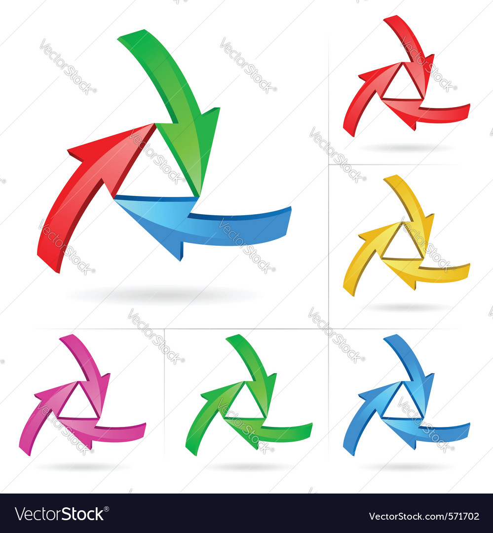 Arrow design elements Royalty Free Vector Image