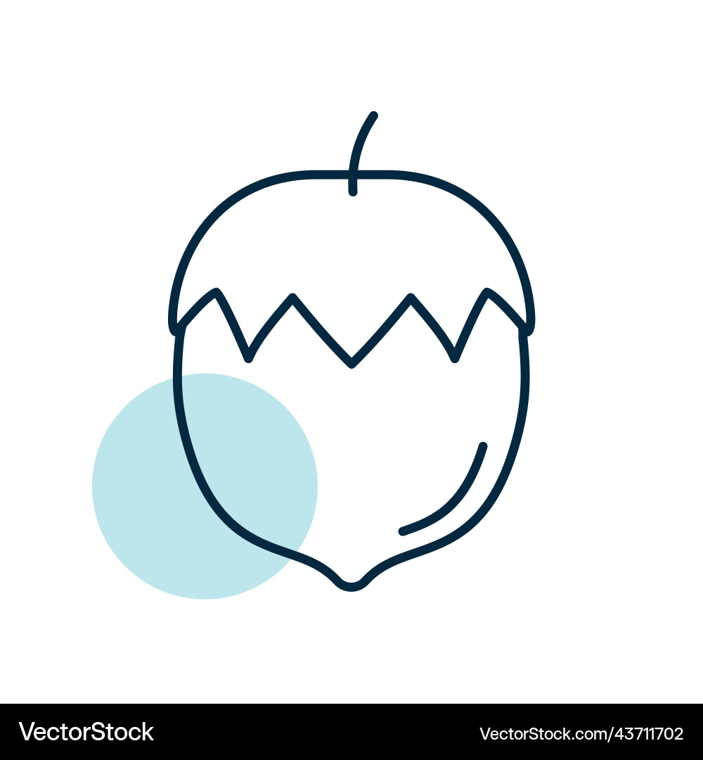 Hazelnut icon graph symbol for food and drinks Vector Image