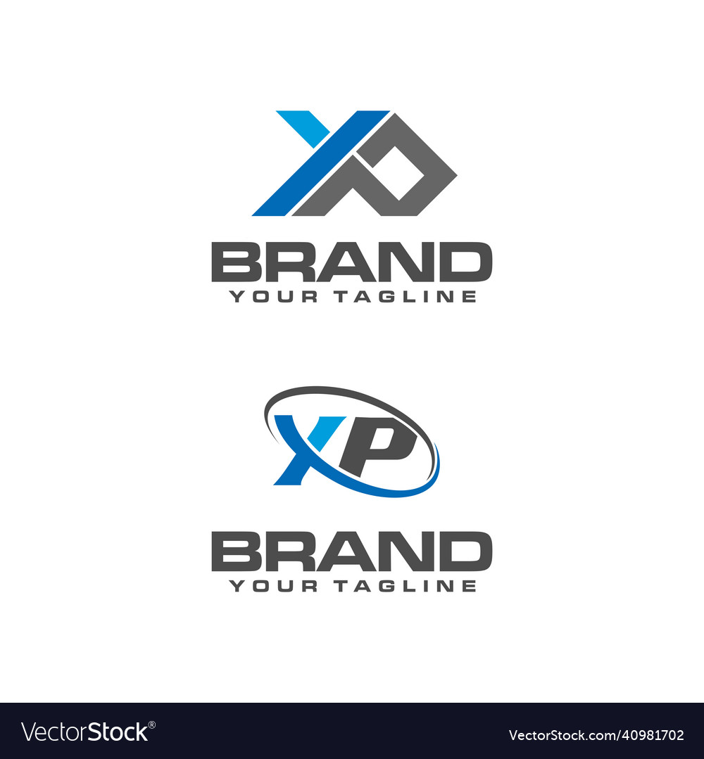 Initials xp logo Royalty Free Vector Image - VectorStock