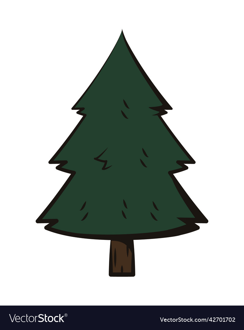 Pine tree icon Royalty Free Vector Image - VectorStock