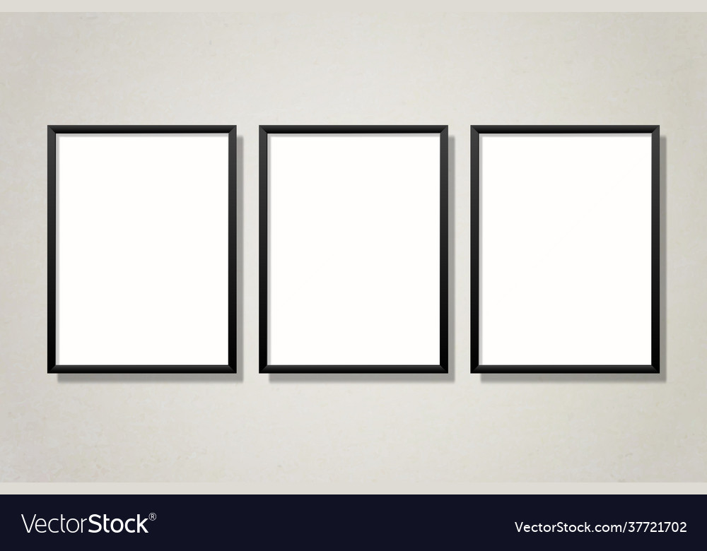 Set gallery frames Royalty Free Vector Image - VectorStock