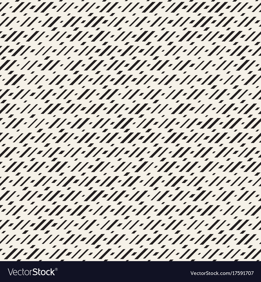 Black and white irregular dashed lines pattern Vector Image