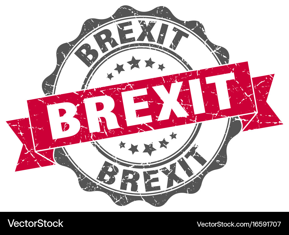 Brexit stamp sign seal Royalty Free Vector Image