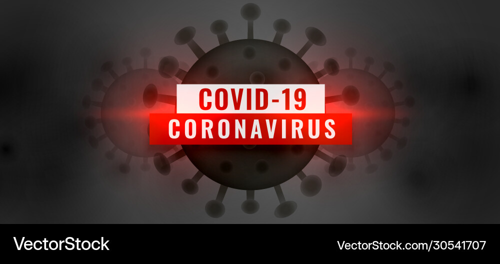 Covid19 coronavirus pandemic outbreak background Vector Image