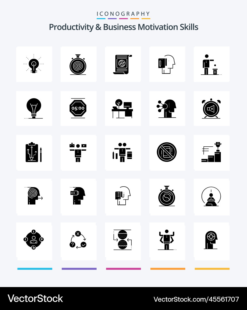 Creative productivity and business motivation Vector Image