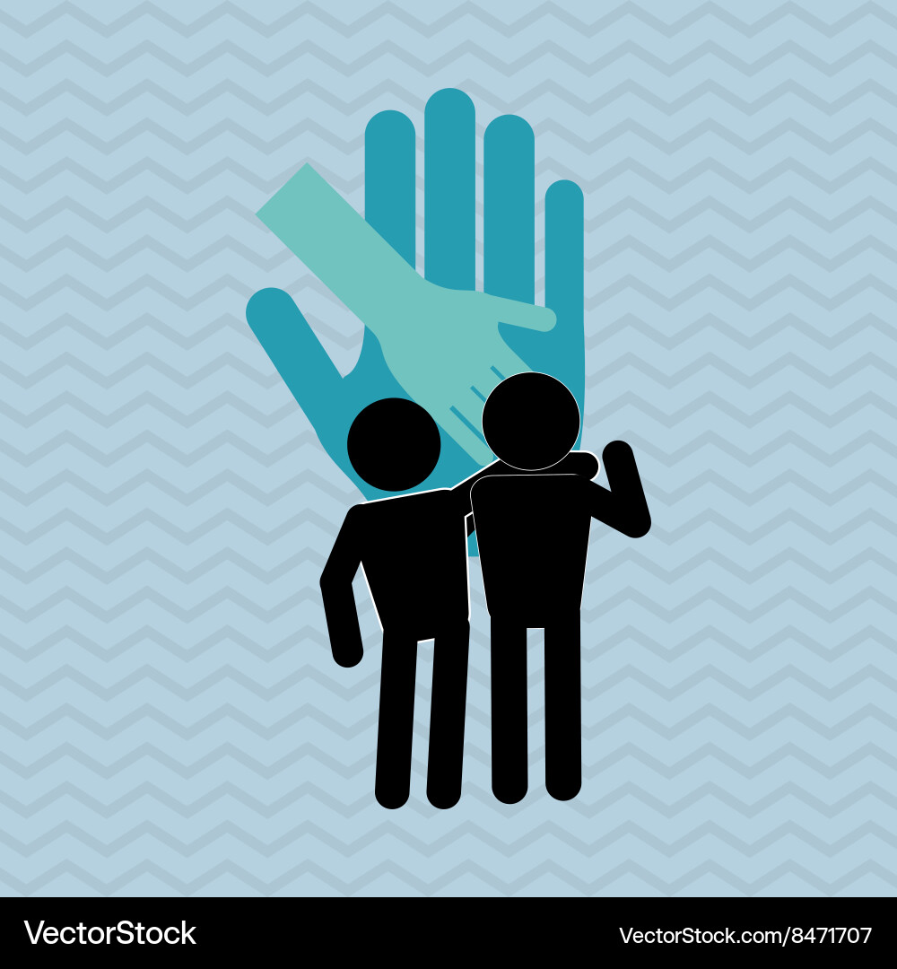 Help and support editable Royalty Free Vector Image