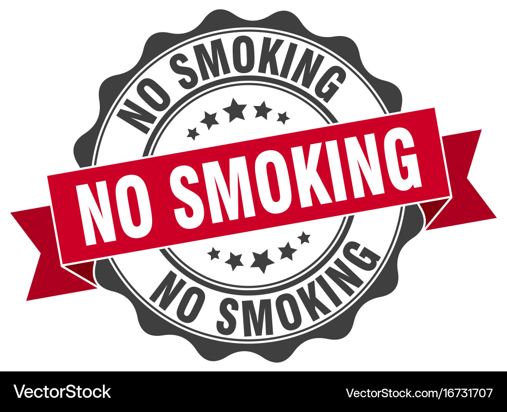 No smoking stamp sign seal Royalty Free Vector Image