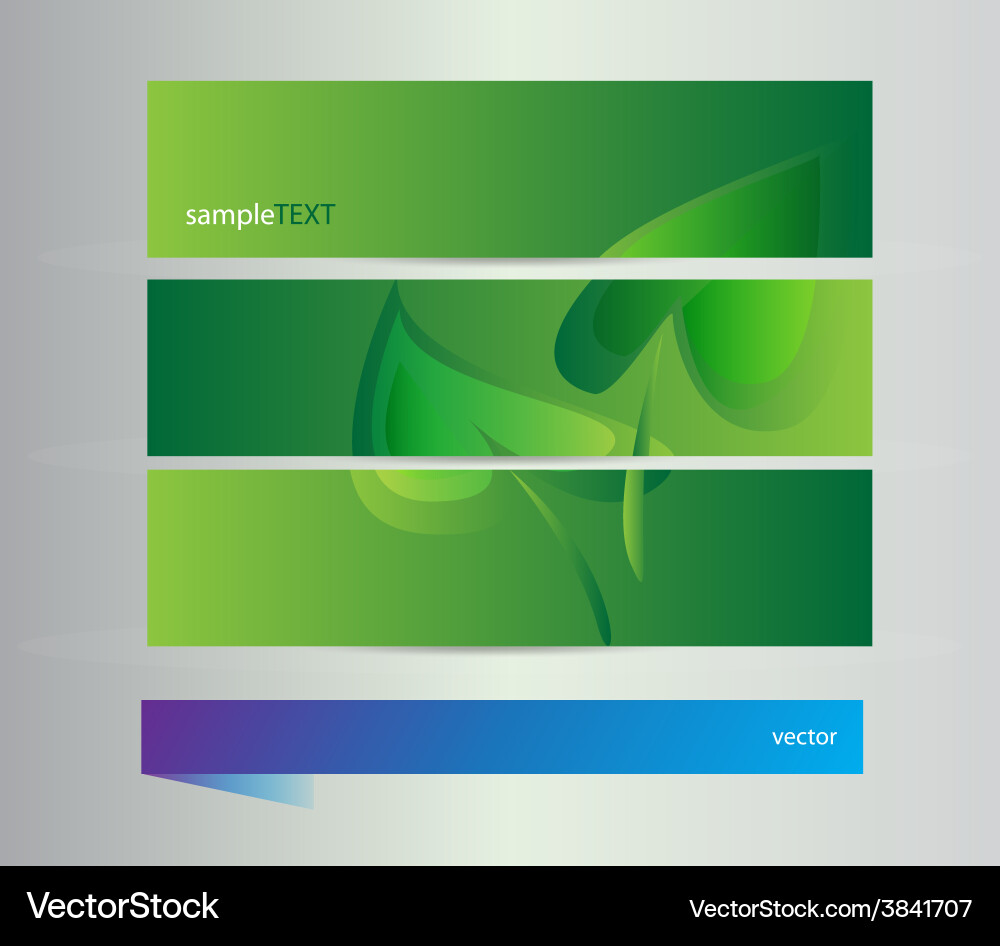 Set of colorful banners Royalty Free Vector Image