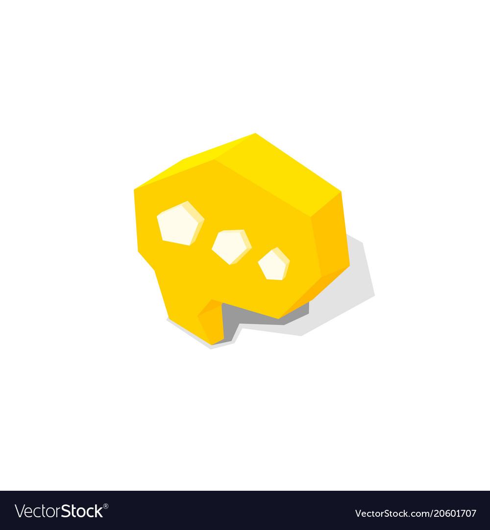 Yellow bubble chat message Royalty Free Vector Image