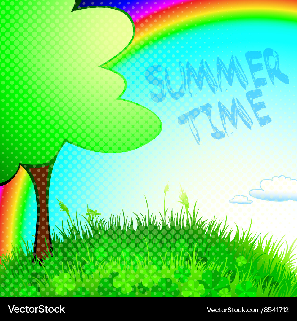 Abstract summer background Royalty Free Vector Image